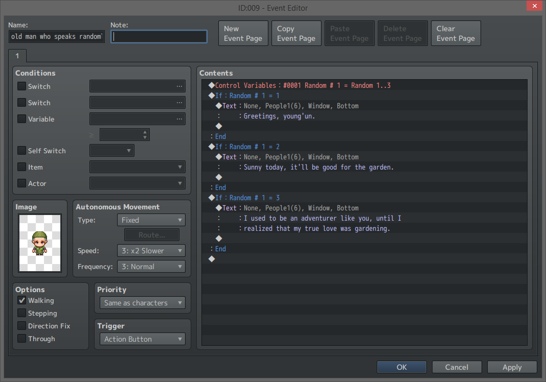 Randomness in NPC Dialogue | The Official RPG Maker Blog