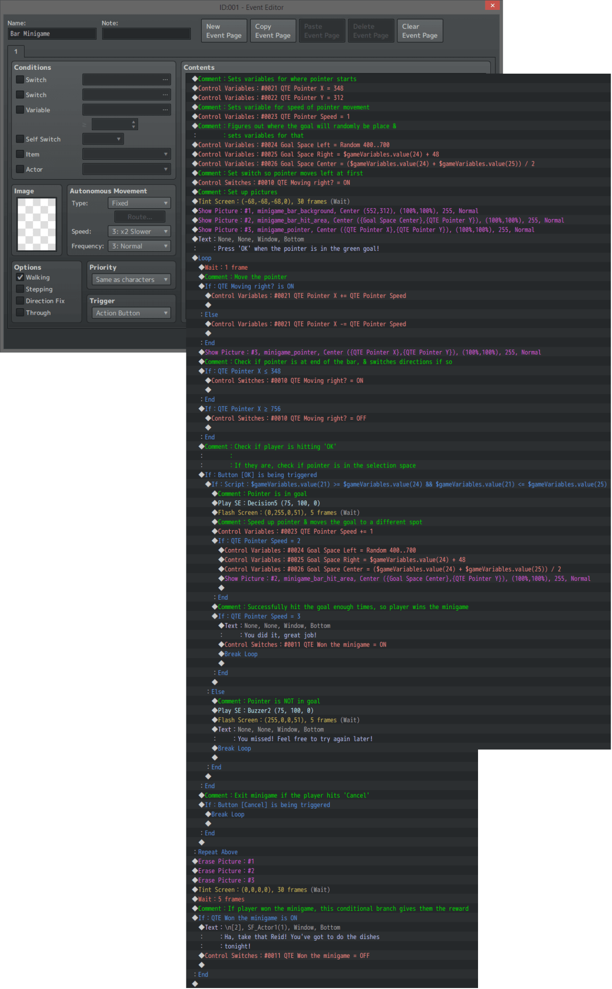 Eventing a QTE: Time Hits Minigame | The Official RPG Maker Blog