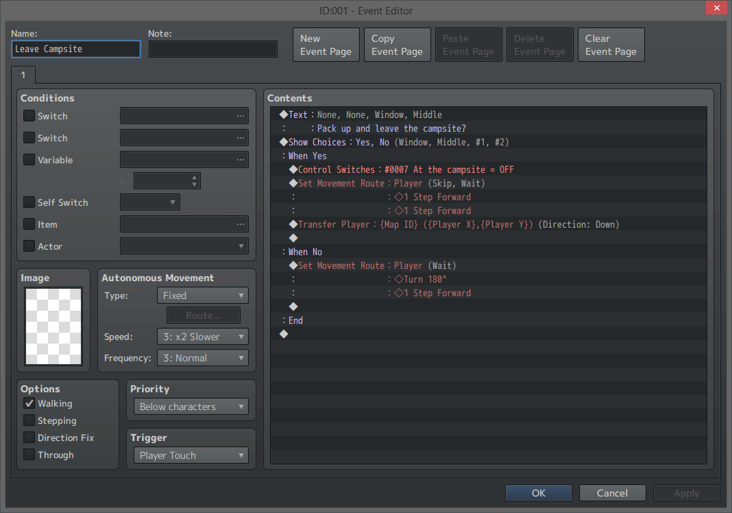 There and Back Again: Making Camp with an Item | The Official RPG Maker ...