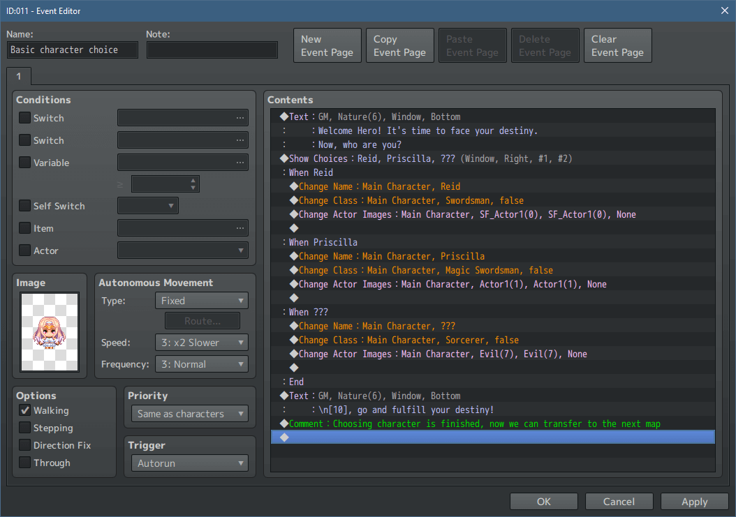 Letting The Player Choose Their Character | The Official RPG Maker Blog