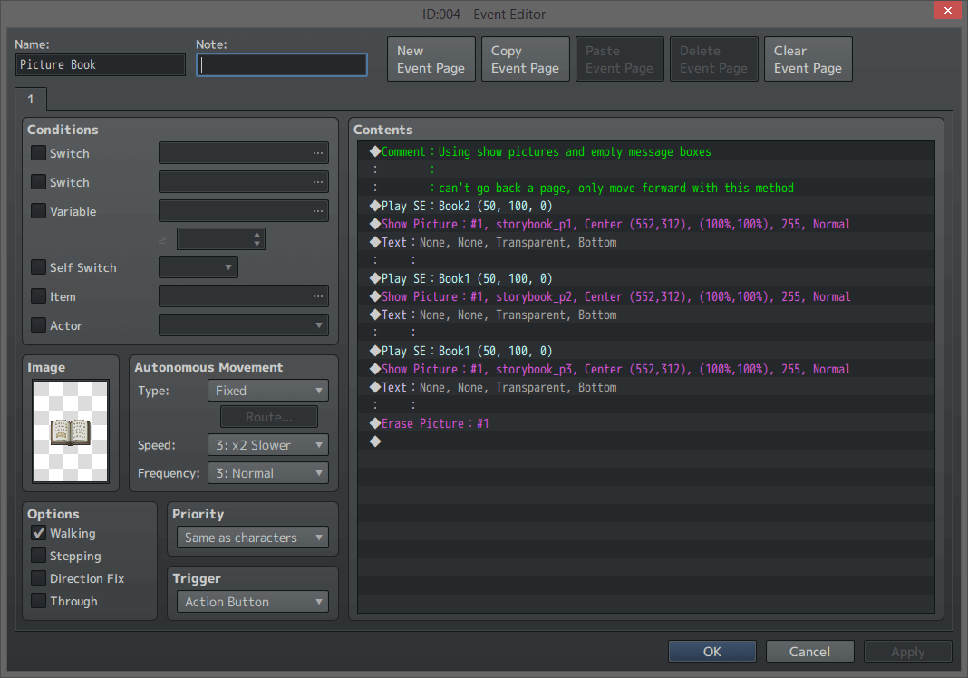 Make An In-Game Book with Pictures | The Official RPG Maker Blog