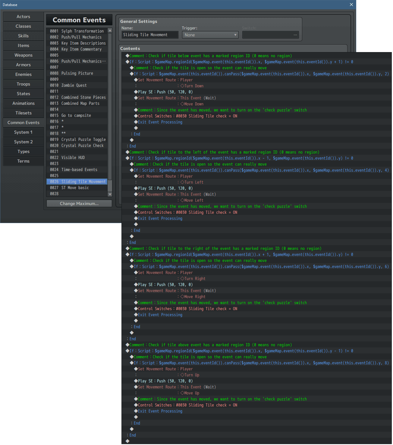 Eventing a Sliding Tile Puzzle | The Official RPG Maker Blog