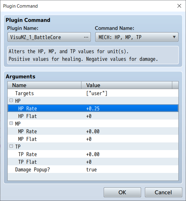 VisuStella MZ Action Sequence Series: Creating HP/MP Skill Conditions ...