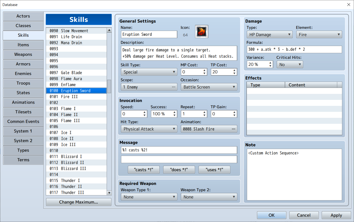 VisuStella MZ Action Sequence Series: Creating a Stacking Buff System | The Official RPG Maker Blog