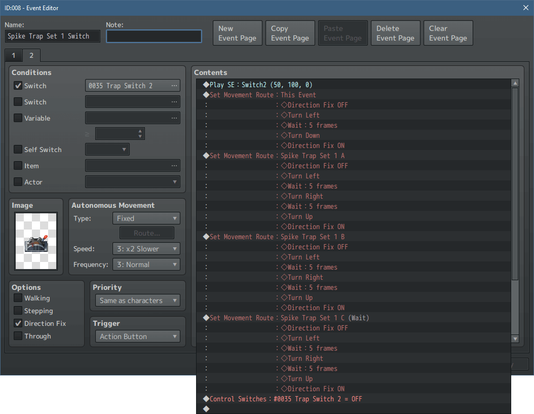 Eventing Spike Traps for Dungeon Floors | The Official RPG Maker Blog