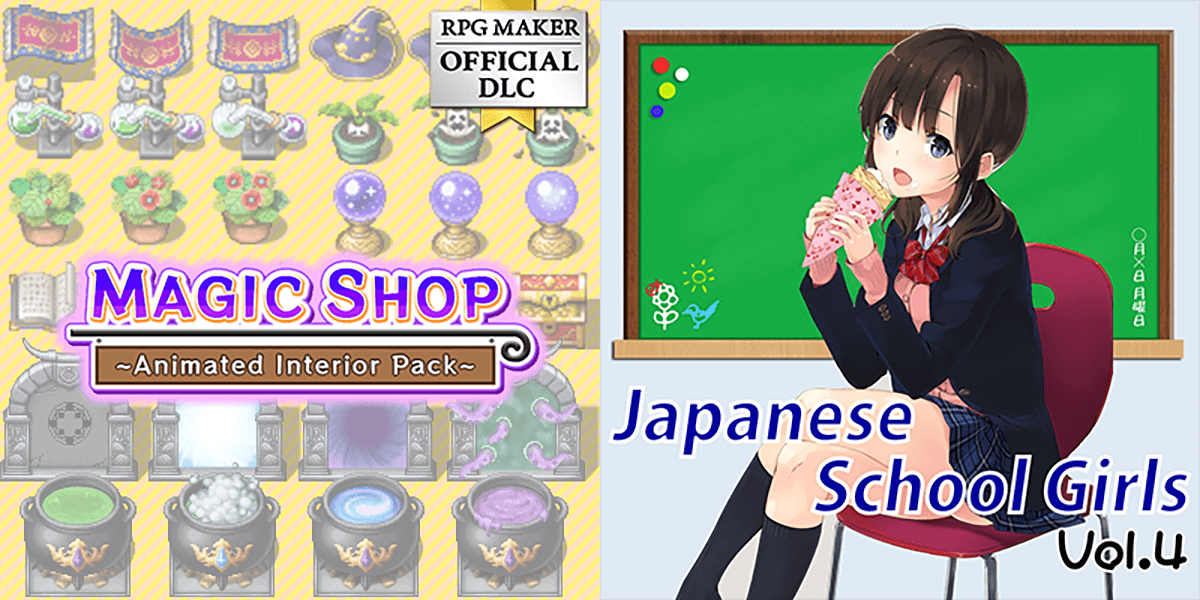 New Releases: Magic Shop - Animated Interior Pack, Japanese School ...