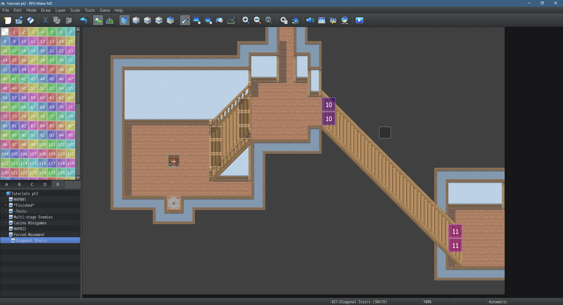 Special Movements: Walking on Diagonal Stairs | The Official RPG Maker Blog