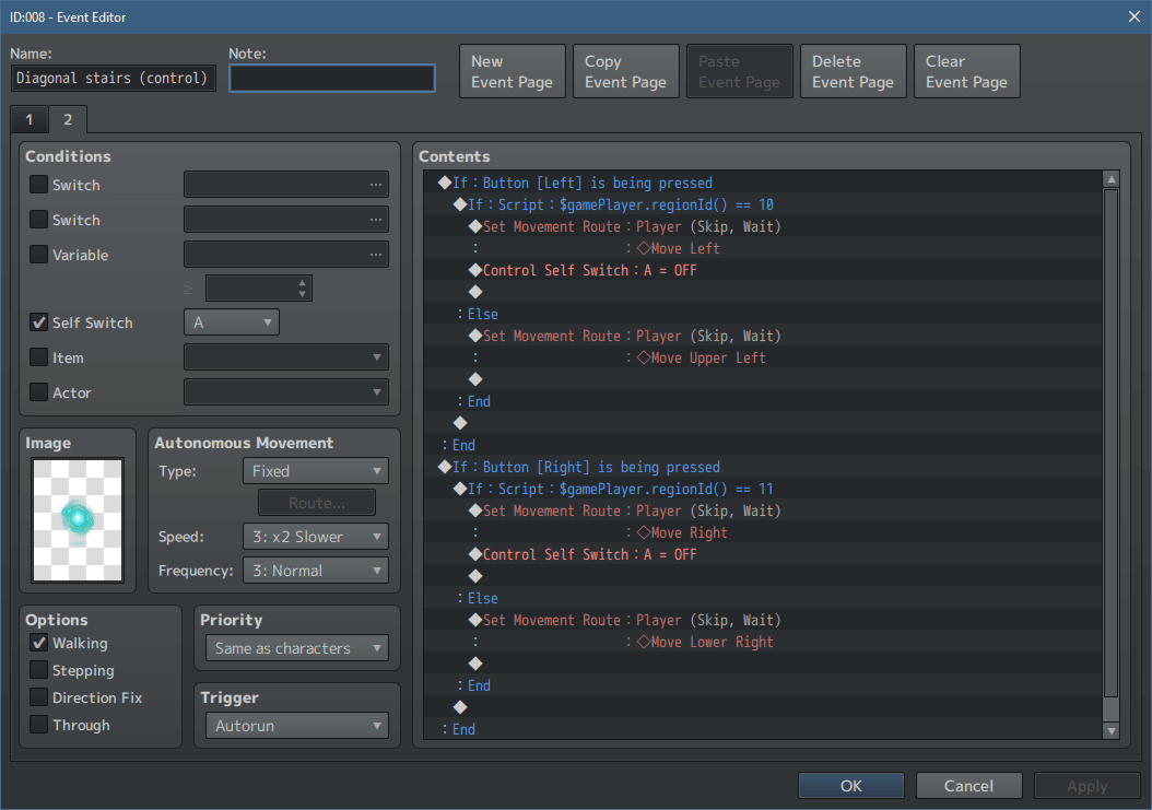 Special Movements: Walking on Diagonal Stairs | The Official RPG Maker Blog