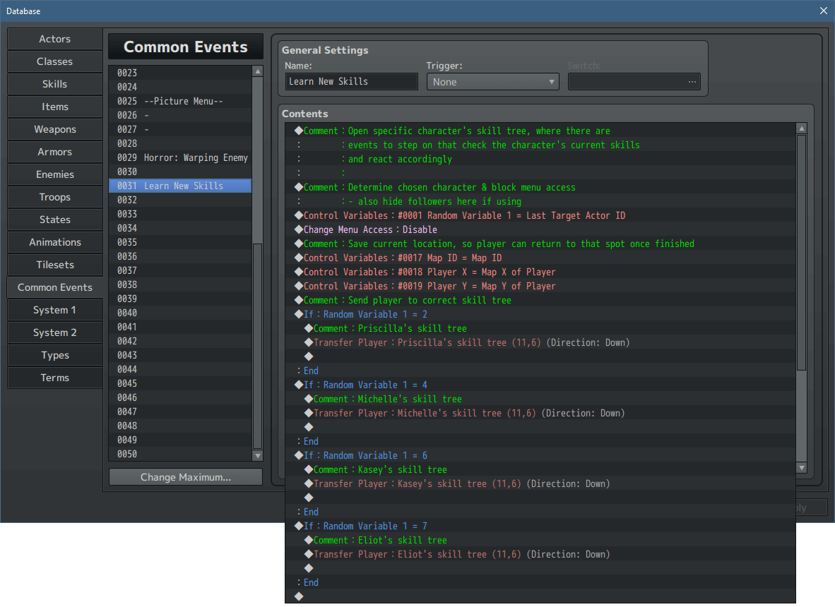 Eventing a Skill Tree | The Official RPG Maker Blog