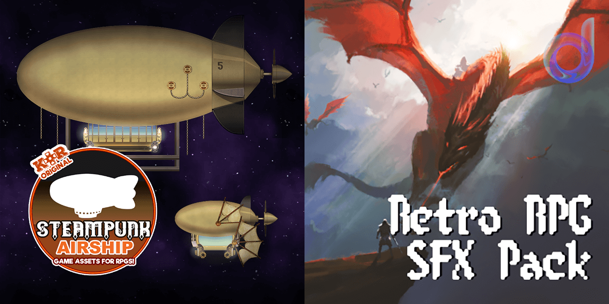 New Releases: KR - Steampunk Airship Tileset, Retro RPG SFX Pack | The ...