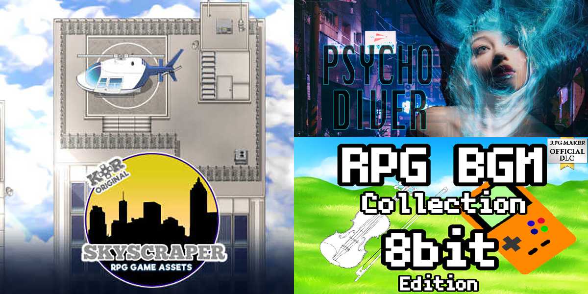 New Releases: KR Skyscraper, PSYCHO DIVER, RPG BGM COLLECTION 8bit! | The Official RPG Maker Blog