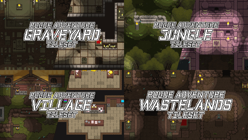 New Releases: 4 Rogue Adventure Tilesets! | The Official RPG Maker Blog