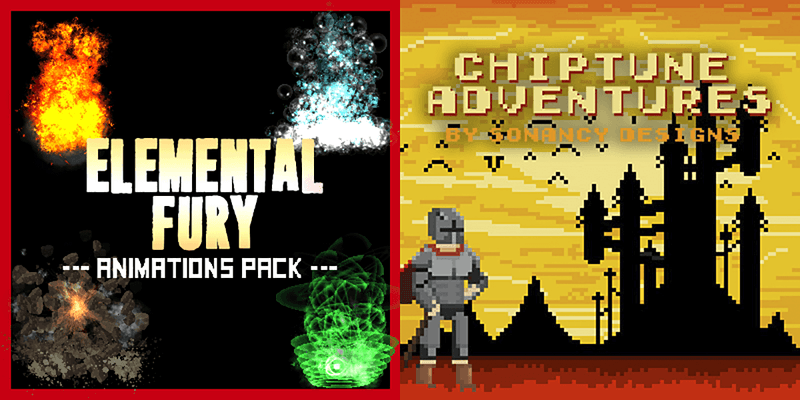 New Releases: Elemental Fury Animations Pack, Chiptune Adventures Music ...