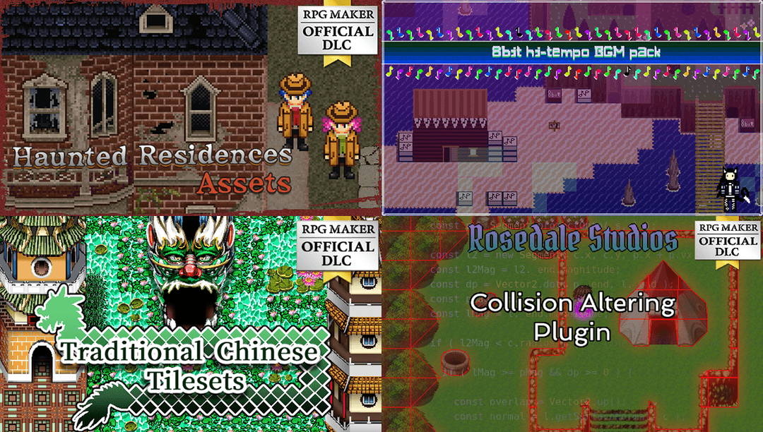 8bit hi-tempo BGM pack, Haunted Residences Assets, Rosedale Collision ...