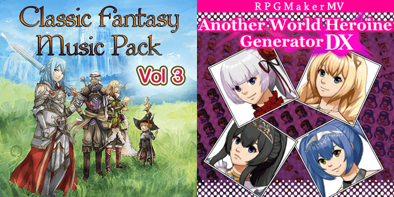 New Releases: Classic Fantasy Music Pack Vol 3, Another World Heroine Generator DX for MV | The ...