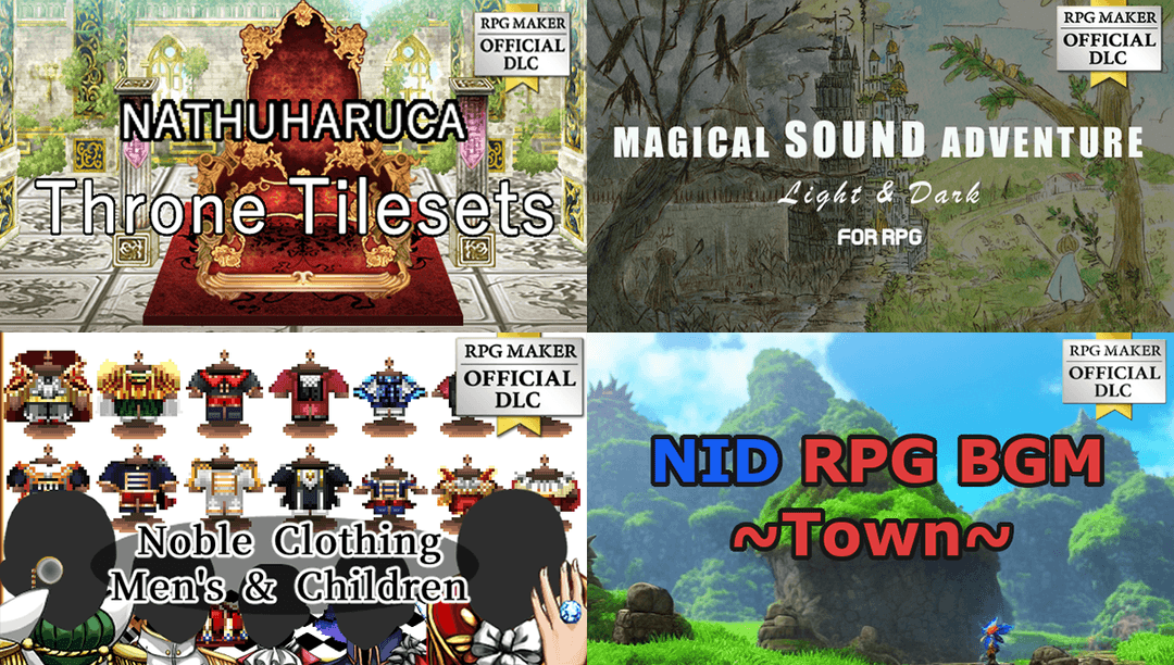 New Releases: NATHUHARUCA Throne Tilesets, Magical Sound Adventure - Light and Dark for RPG ...