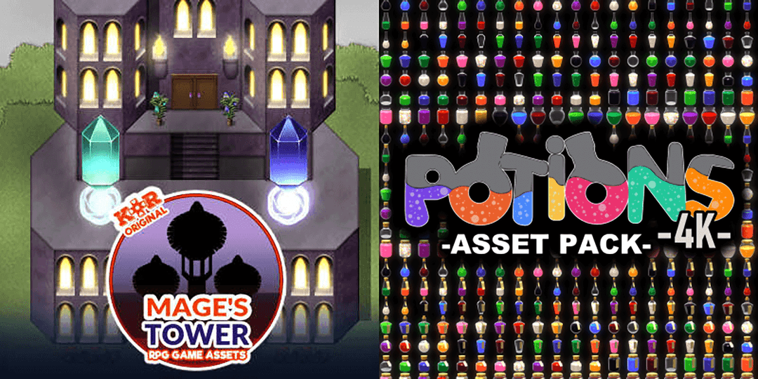 New Releases: KR Mage's Tower Tileset, Potions Assets 4K | The Official ...