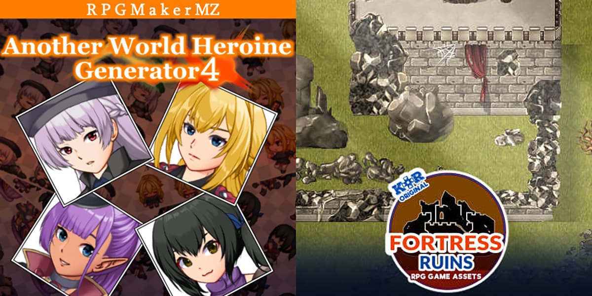 New Releases: Another World Heroine Generator 4 for MZ, KR Fortress Ruins Tileset | The Official ...