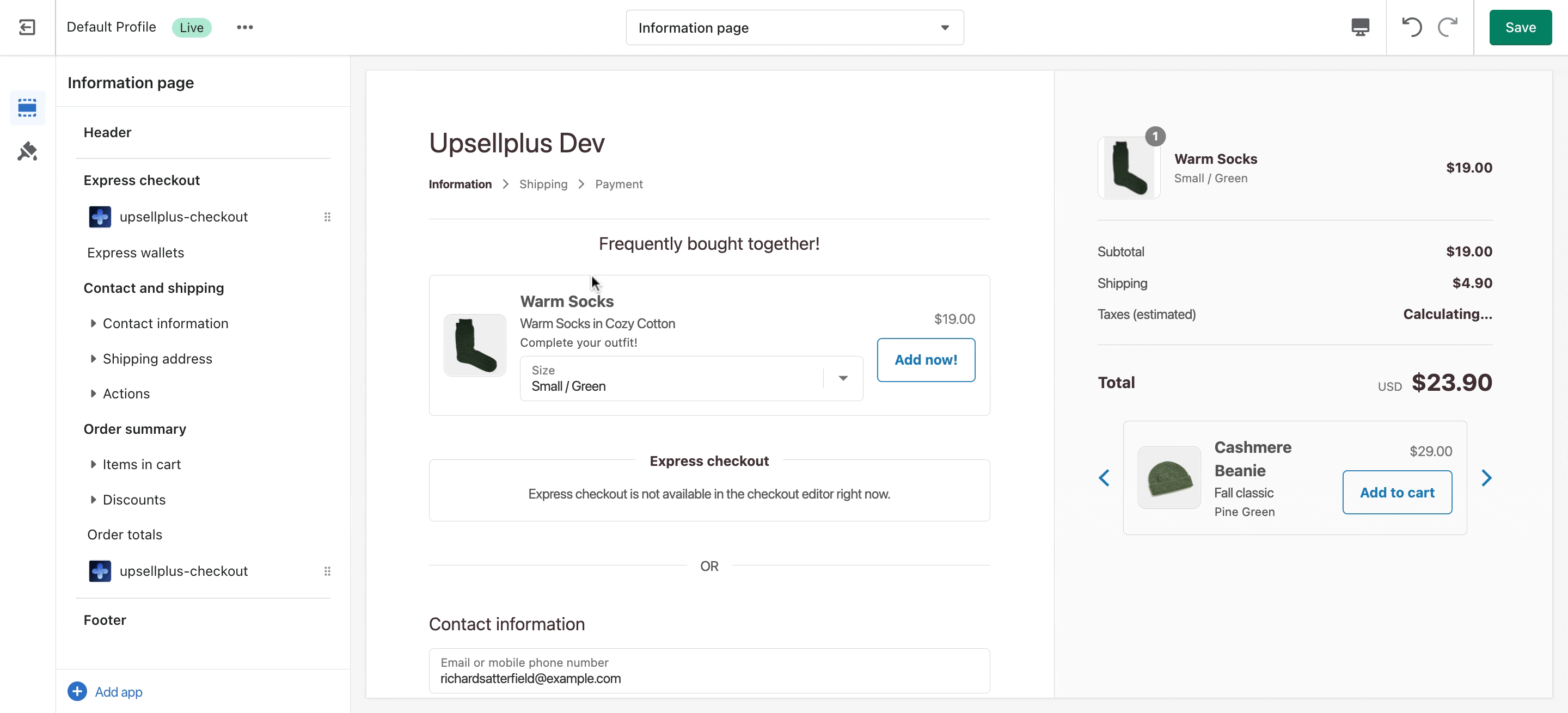 How To Use The Checkout Editor To Customize Upsells | Shopify Custom ...