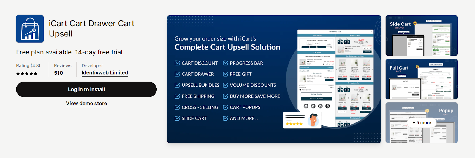8 Best In Cart Upsell & Cart Drawer Apps for Shopify in 2024
