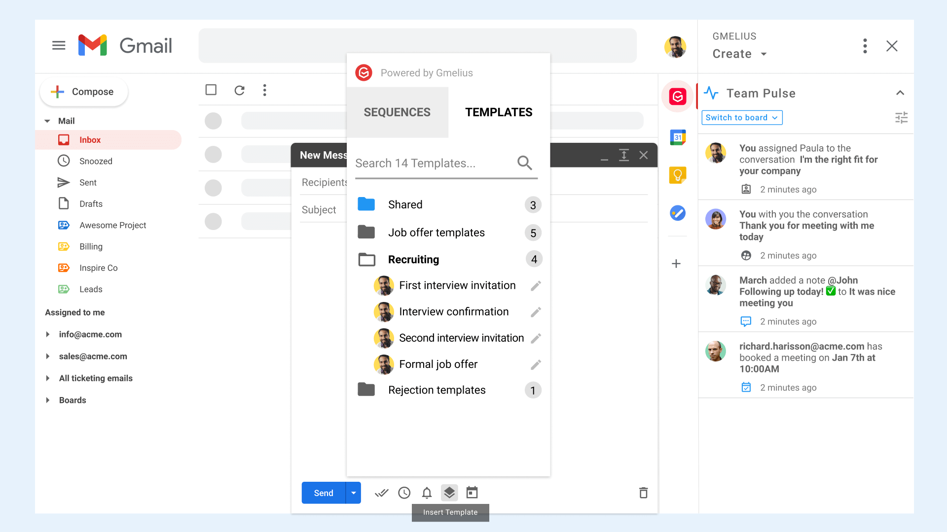 How To Easily Create And Share Gmail Templates Gmelius