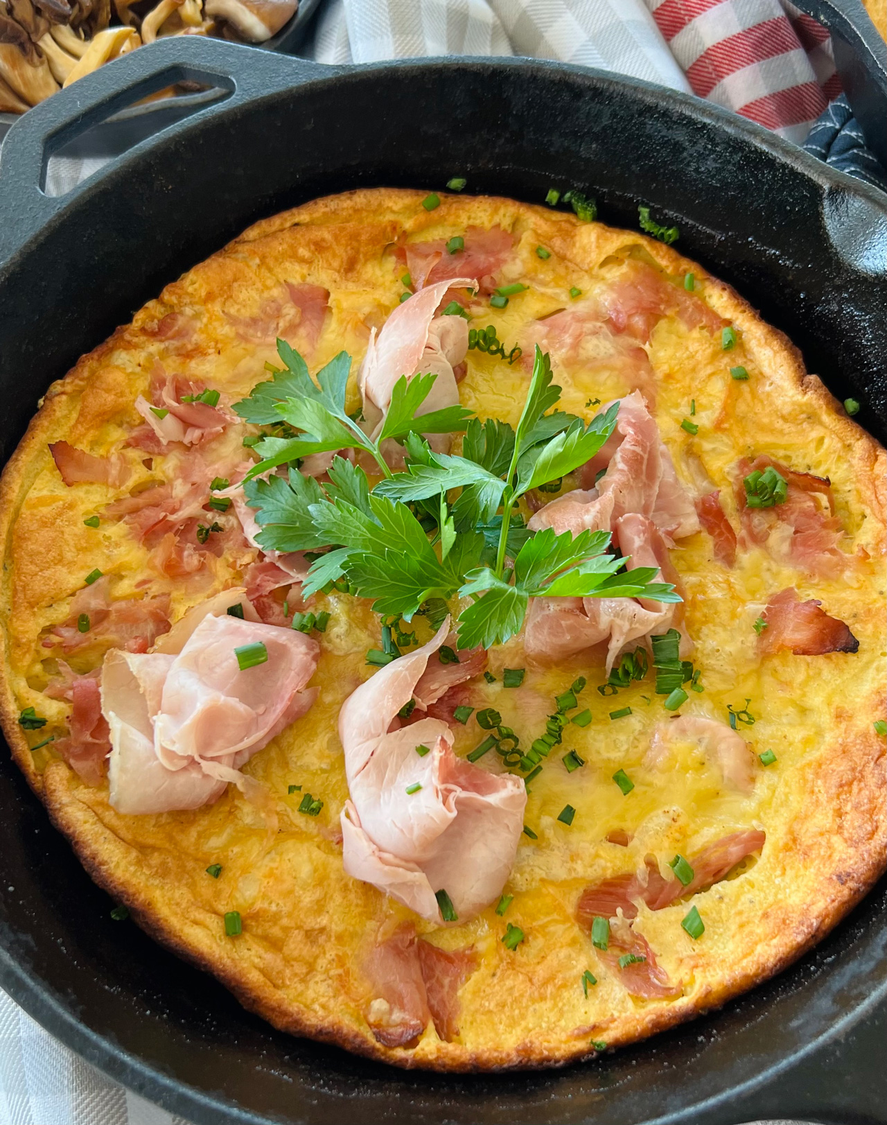 Cookbook - Ham & Emmental Cheese Dutch Baby