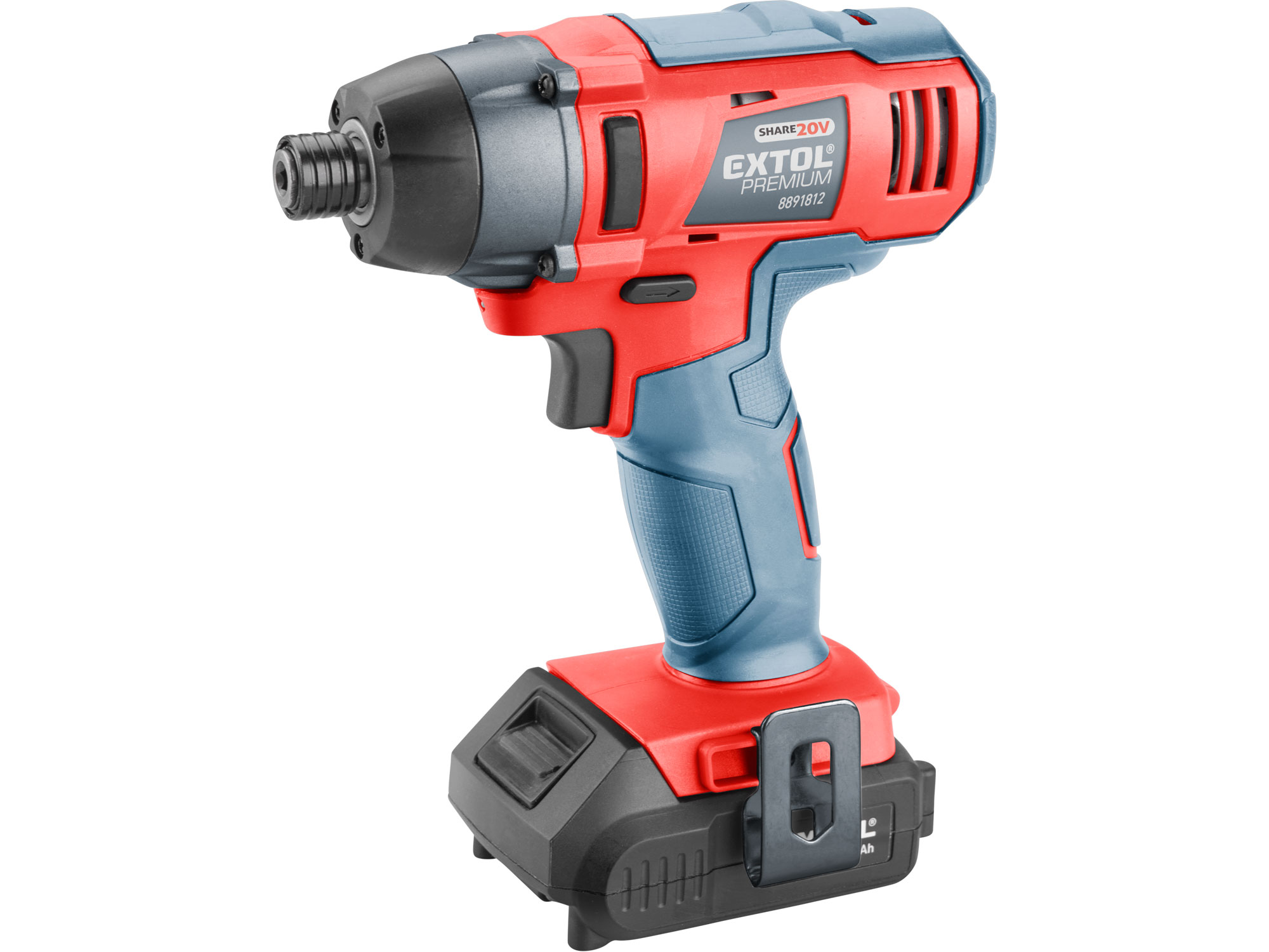 Cordless Impact Driver 1/4" SHARE20V, 2000mAh