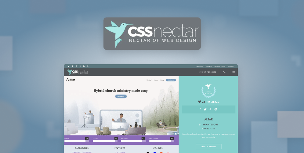CSS Nectar design award