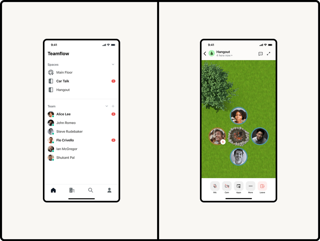 Virtual Office Coworking Software | Download the Teamflow App