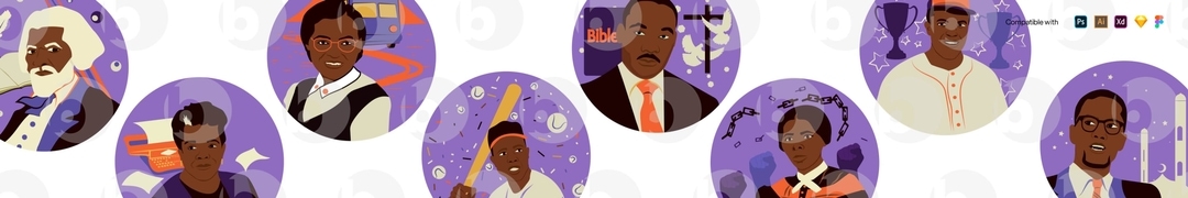Black History Part I - Icons | Black Illustrations