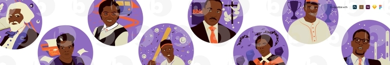 Black History Part I - Icons | Black Illustrations