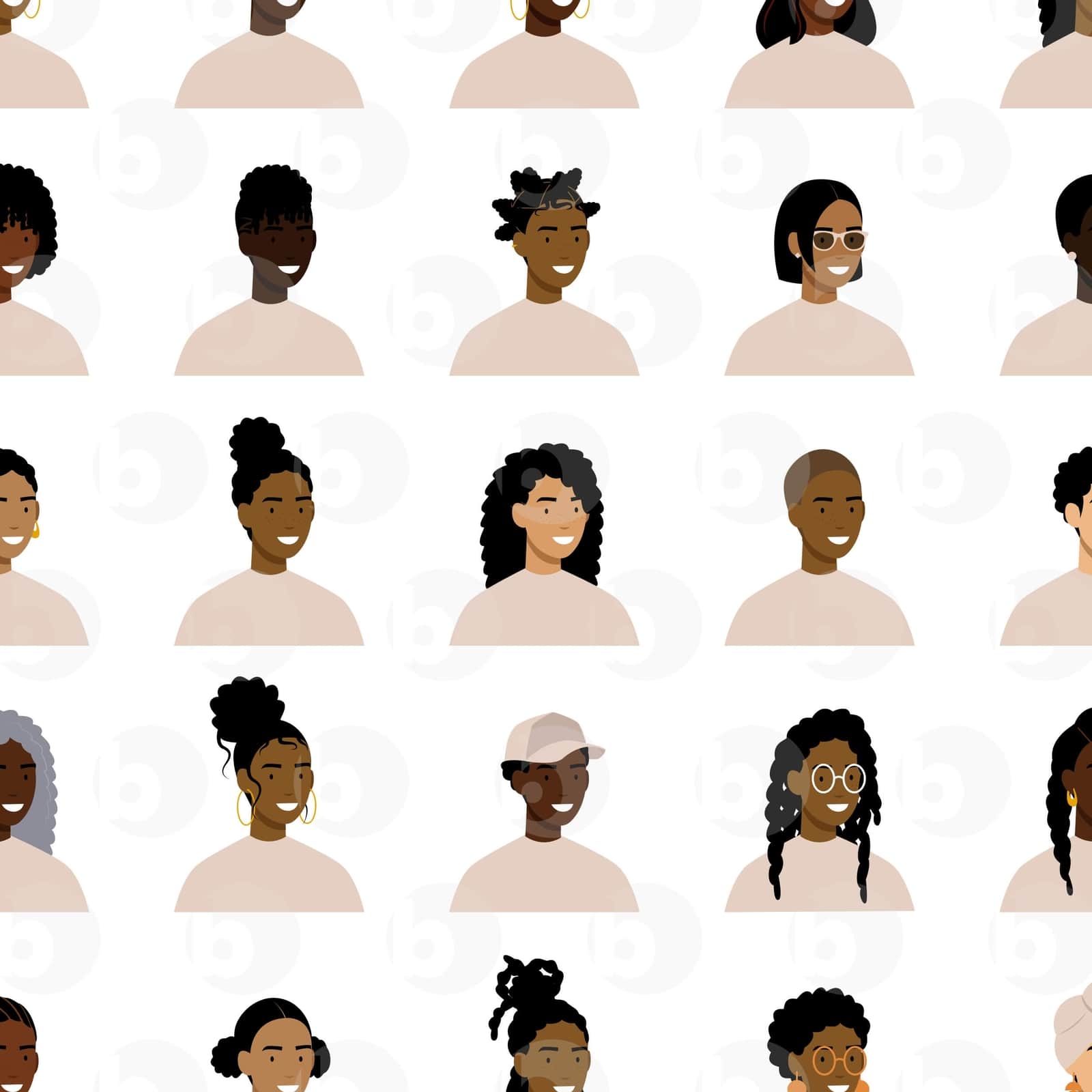 Black Avatar Pack | Black Illustrations