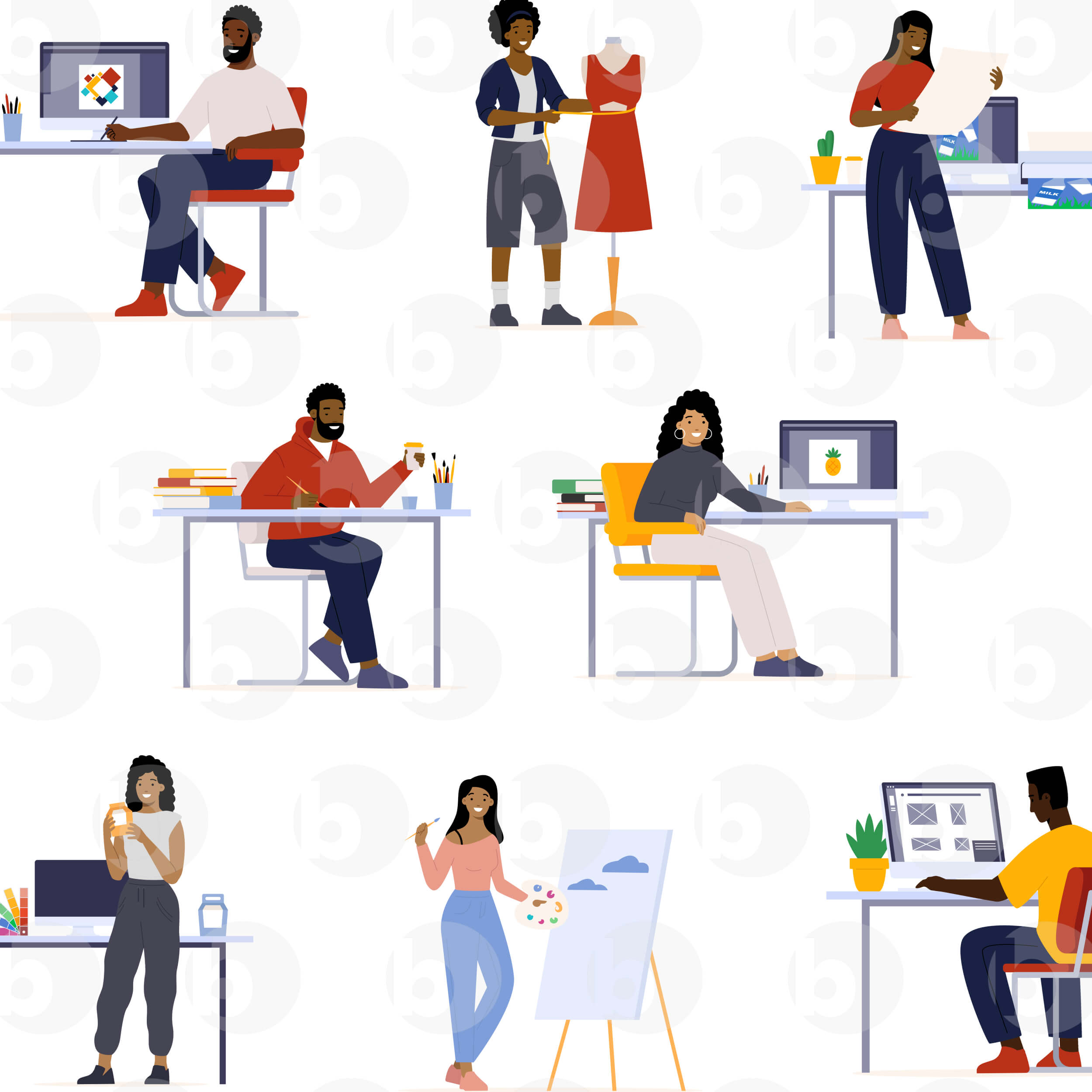 The Black Creatives Pack | Black Illustrations
