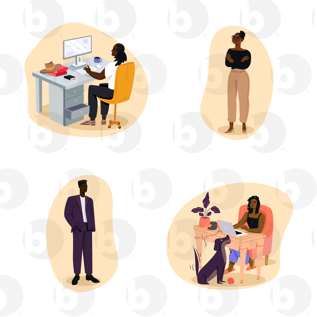 The Black CEO Pack | Black Illustrations