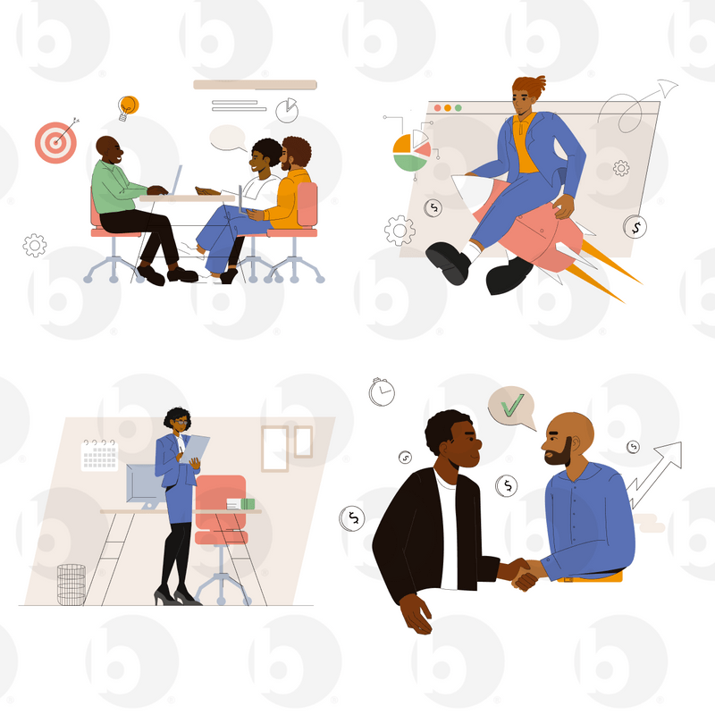 Illustrations of Black People for Your Next Digital Project | Black ...
