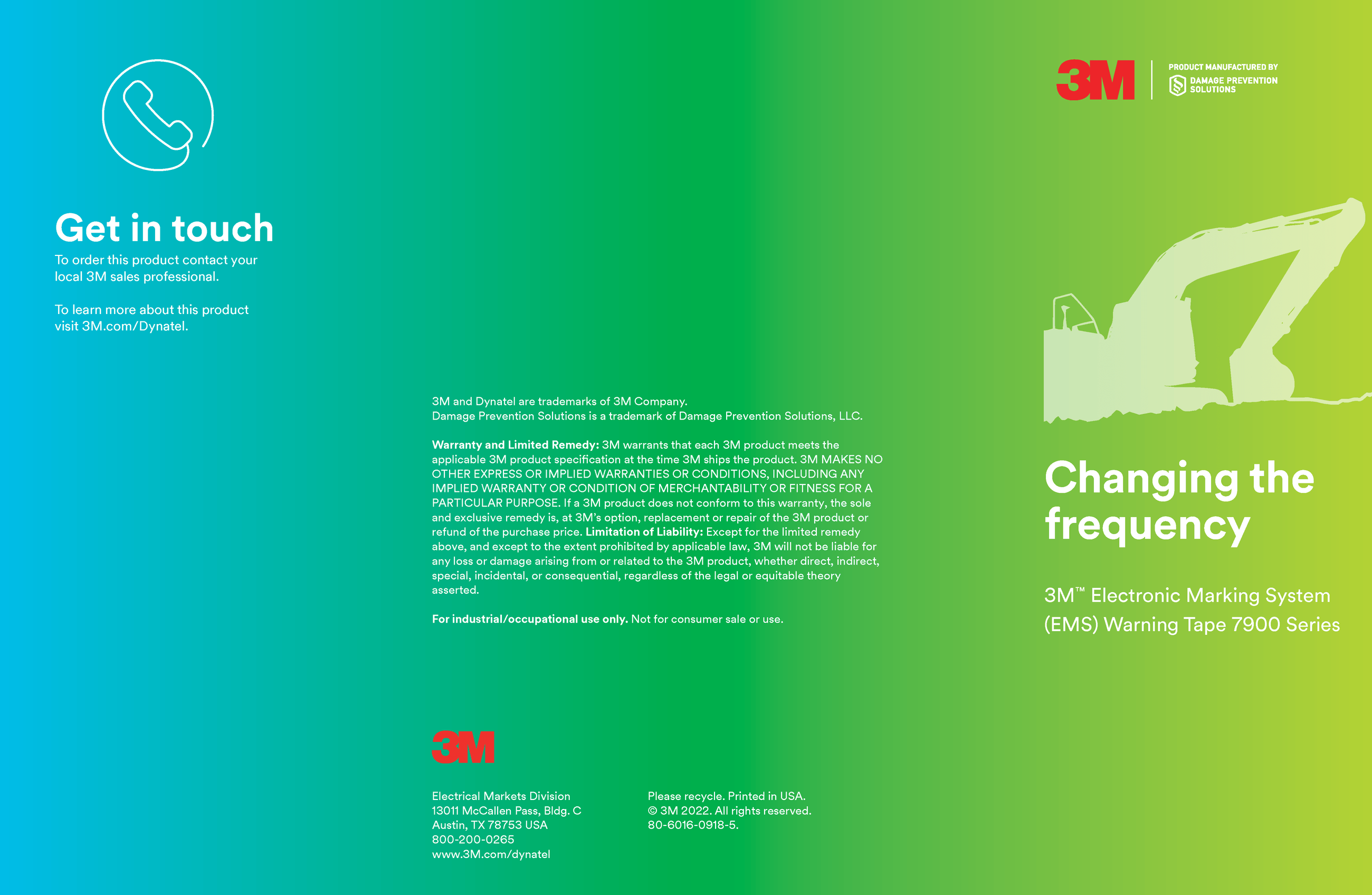 3M™ EMS Warning Tape 7900 Series – Product Brochure