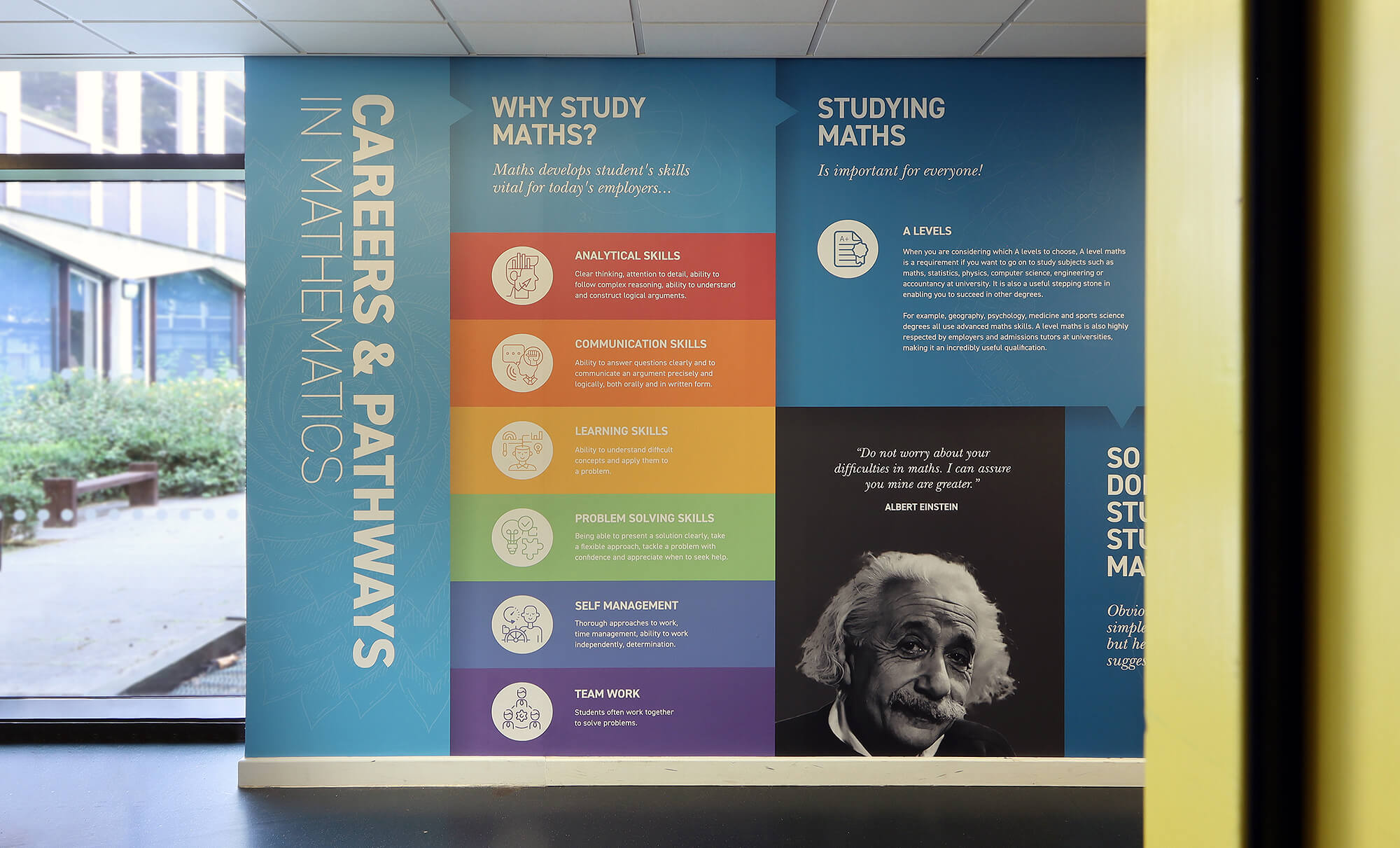 Careers Pathways in Maths Wallpaper Display