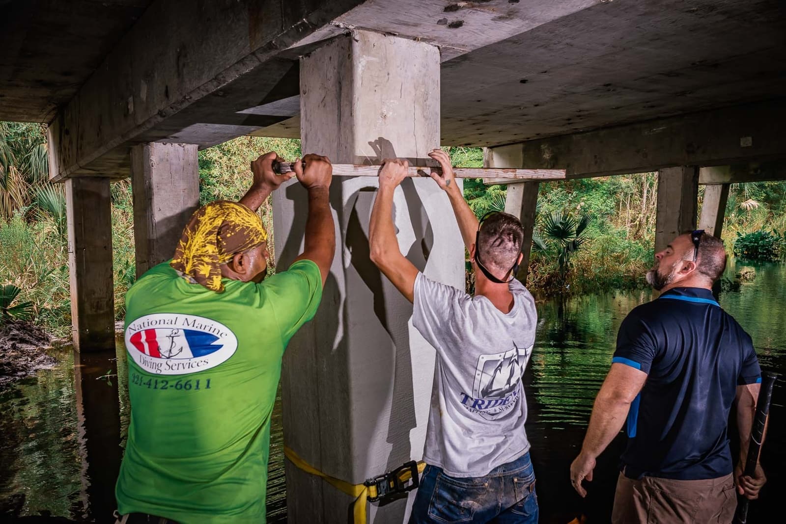 Pile Jacketing System Installation | Pile Protection Systems | Cathodic ...