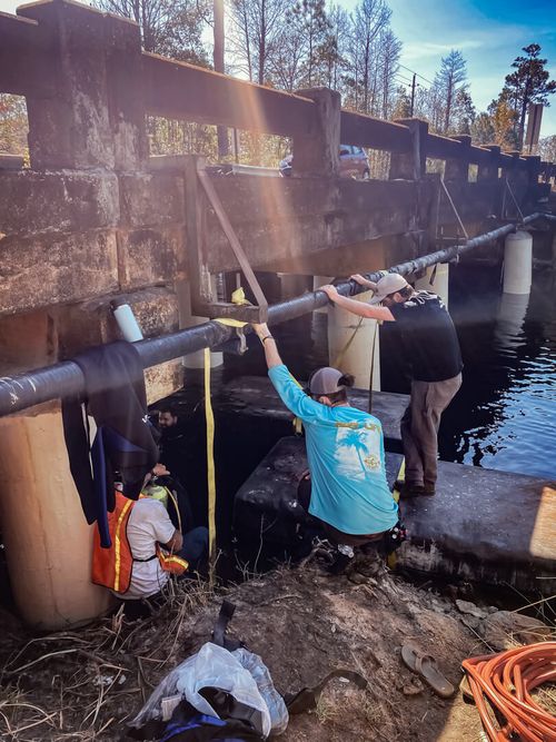 Pile Jacketing System Installation | Pile Protection Systems | Cathodic ...