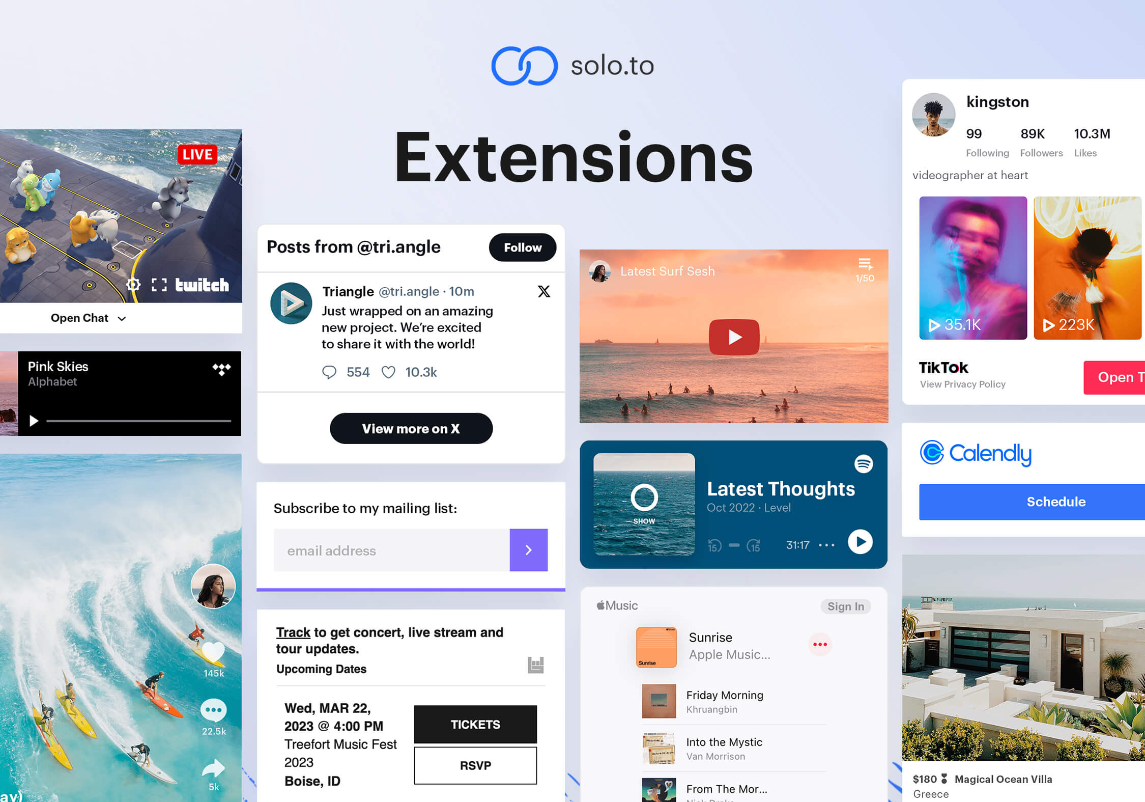 Extensions · solo.to
