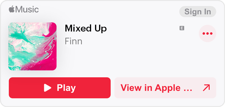 Apple Music Embed for your bio link · solo.to