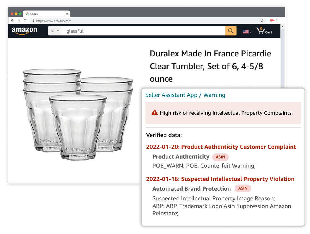 FREE IP-Alert Chrome Extension for Amazon Sellers | IP-Alert by Seller ...