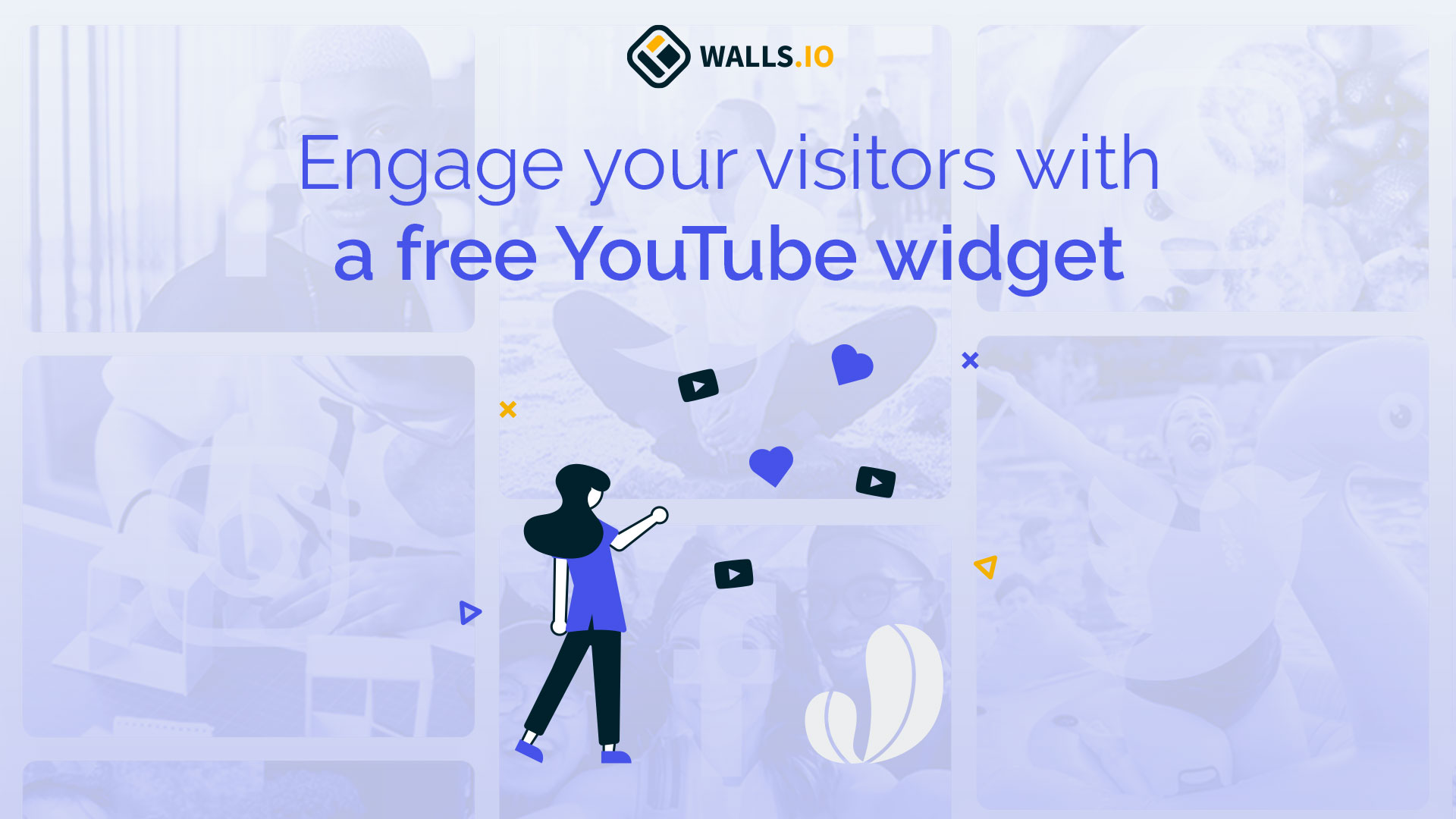 Use a free YouTube widget to engage your visitors