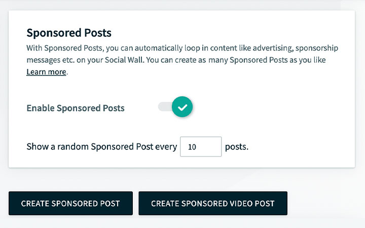 Social Media Wall with Sponsored Posts — Walls.io