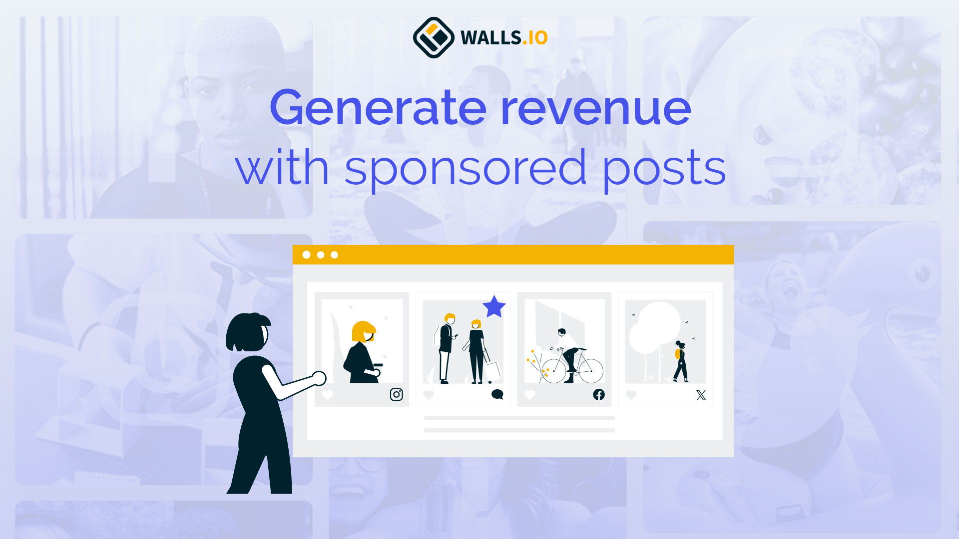 Social Media Wall with Sponsored Posts — Walls.io