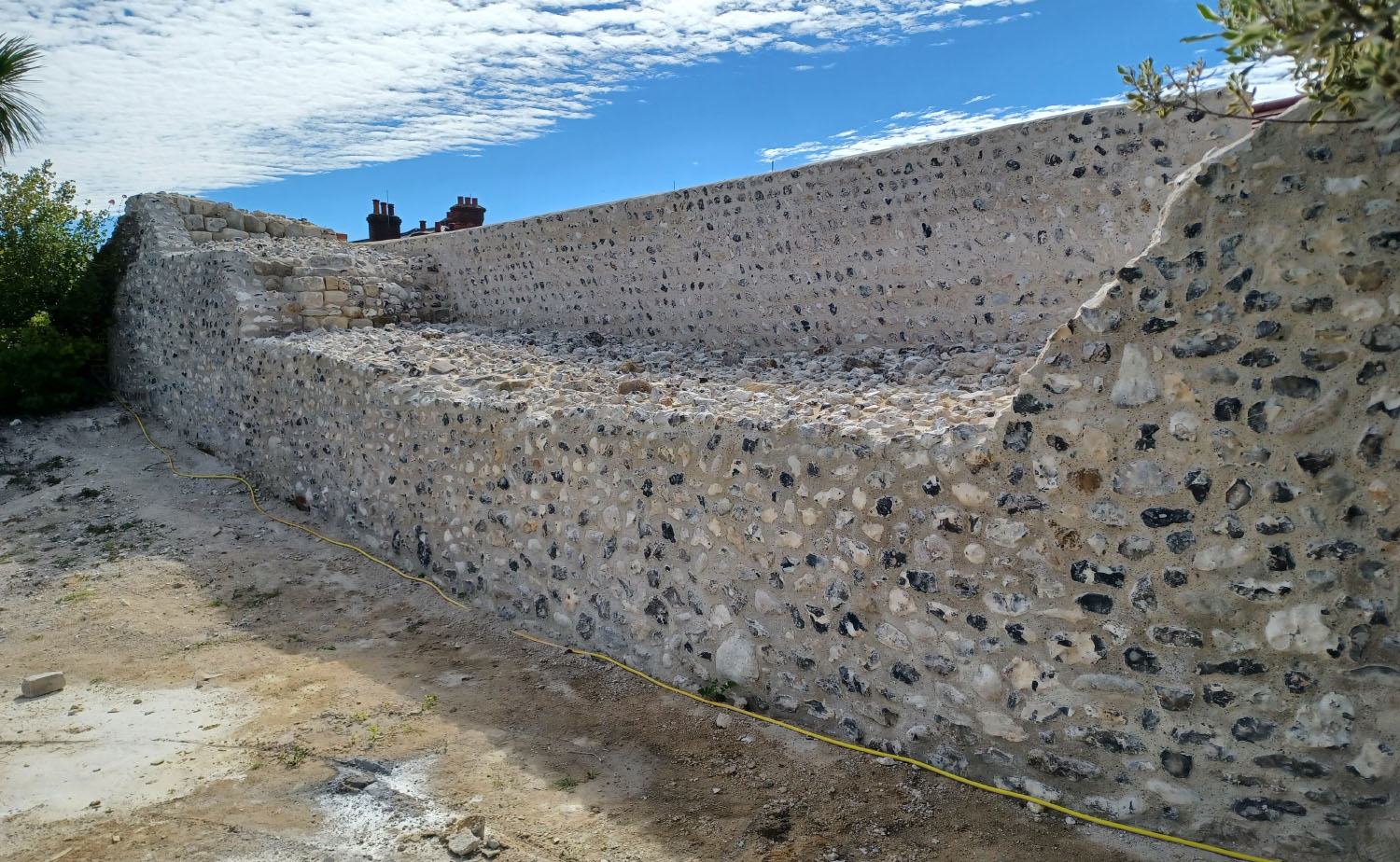 Cheesmur News - Lewes Castle wall repairs nearing completion