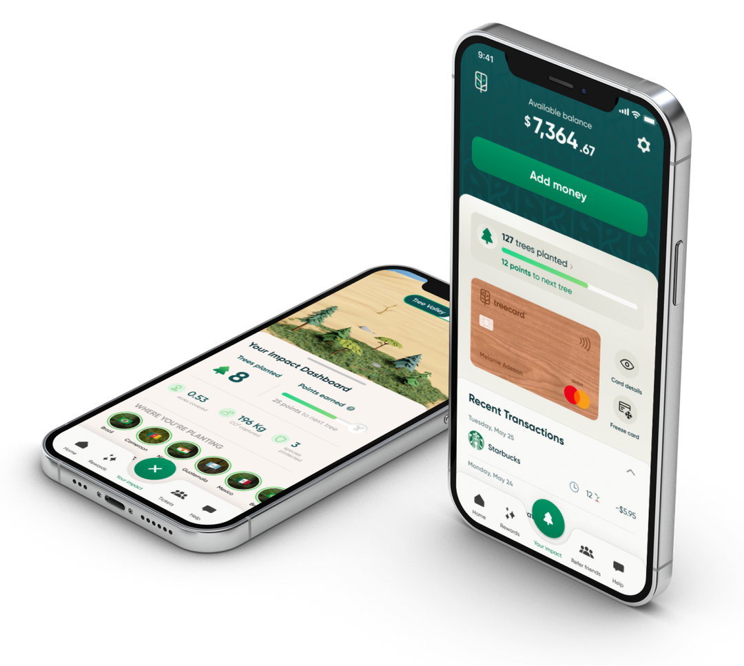 Treecard - The wooden debit card that plants trees.