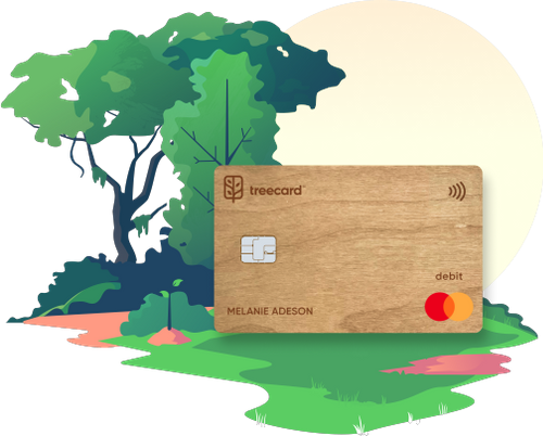Treecard - The wooden debit card that plants trees.