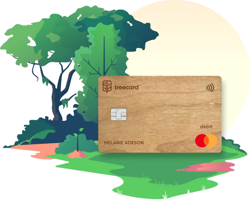 Treecard - The wooden debit card that plants trees.