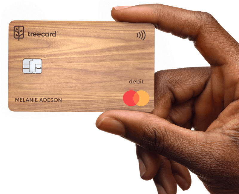 Treecard - The wooden debit card that plants trees.